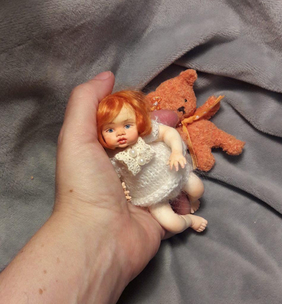 OOAK mini reborn red hair made to order | Kovalevadoll -tiny silicone ...