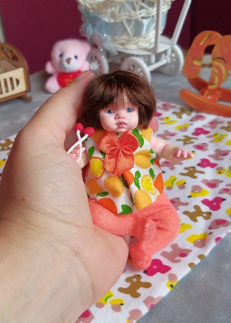 Polymer clay dolls cast on rezin | Kovalevadoll -tiny silicone baby dolls