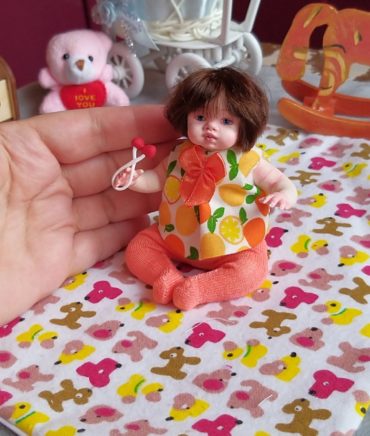 Polymer clay dolls cast on rezin | Kovalevadoll -tiny silicone baby dolls