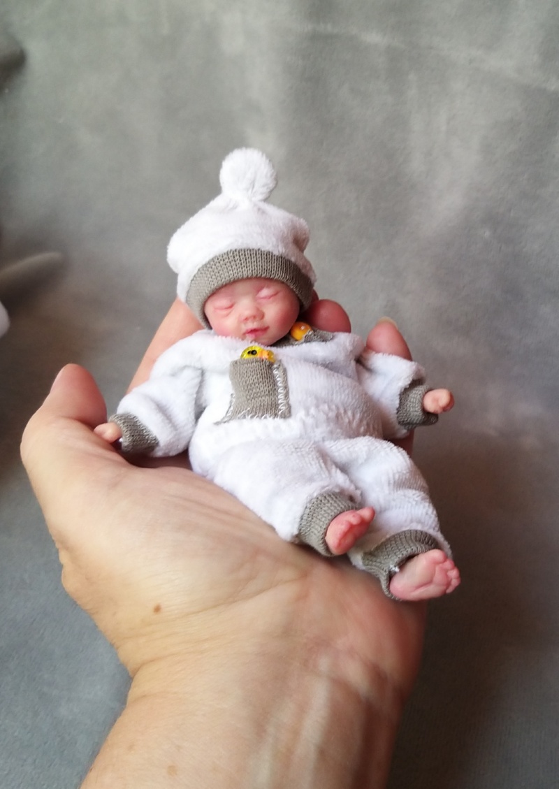 Silicone mini baby boy sleeping doll 5 inch | Kovalevadoll -tiny ...