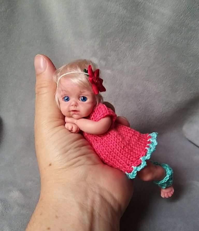 Silicone tiny baby girl 6 inch -beautiful face ! | Kovalevadoll -tiny ...