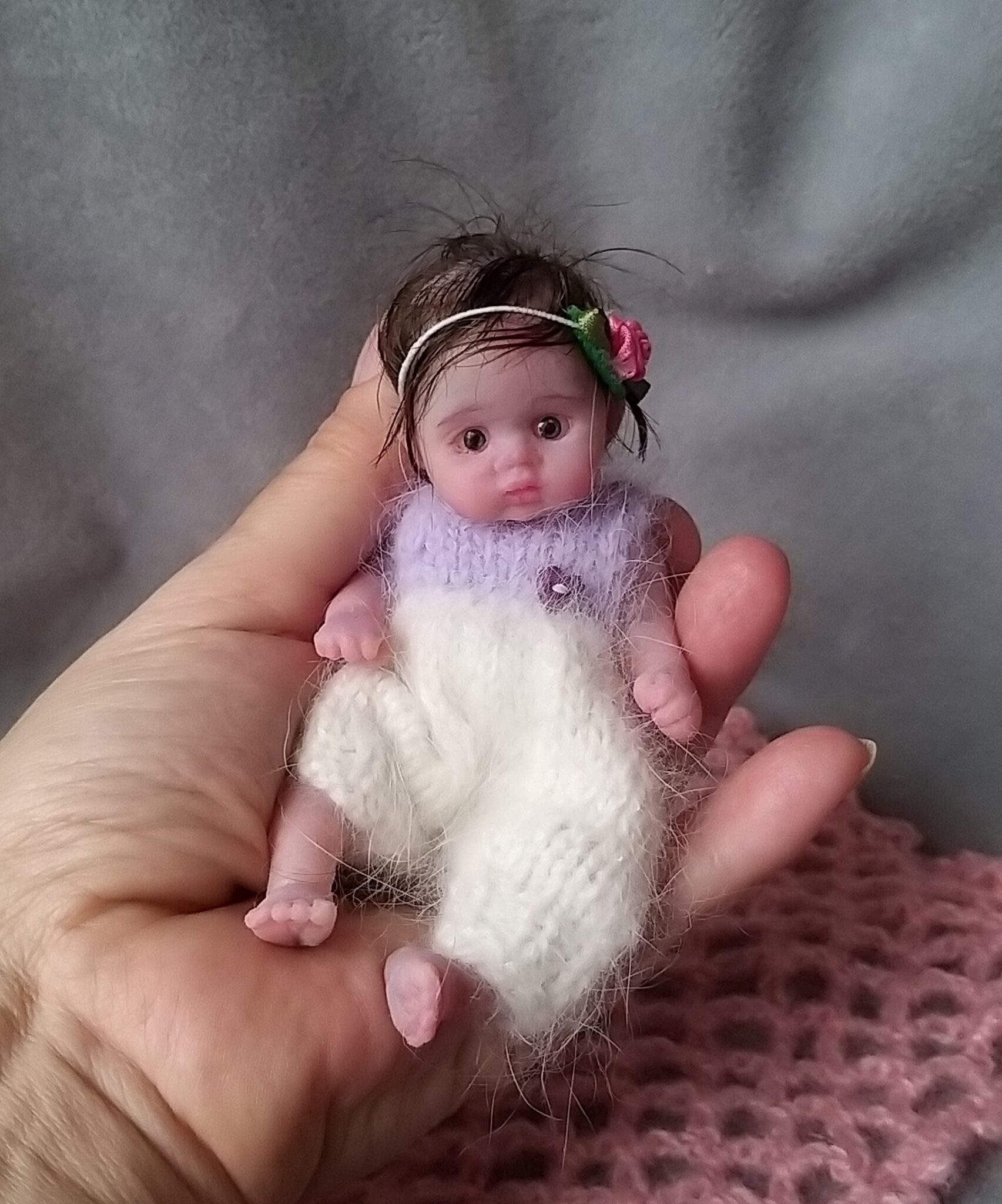 Mini silicone baby girl 5 inch look real life | Kovalevadoll -tiny ...