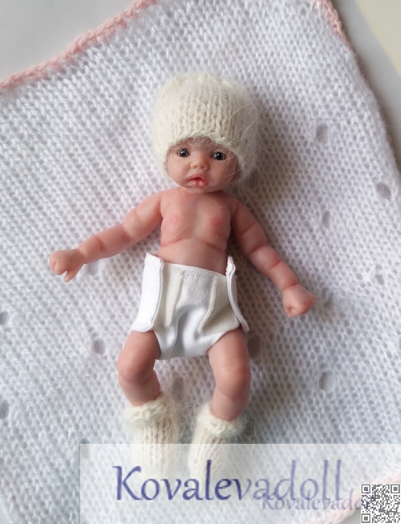 Miniature silicone baby doll - for sale | Kovalevadoll -tiny silicone ...