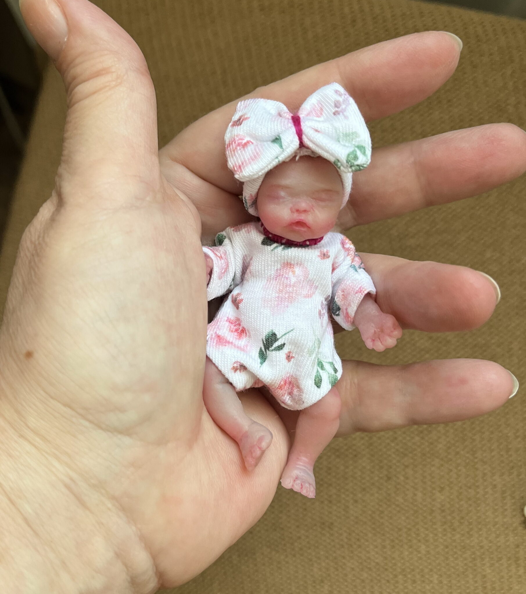 Tiny silicone baby dolls 3 inch by Kovalevadoll | Kovalevadoll -tiny silicone baby dolls